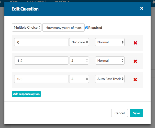 Using custom questionnaires instead of prescreen questions